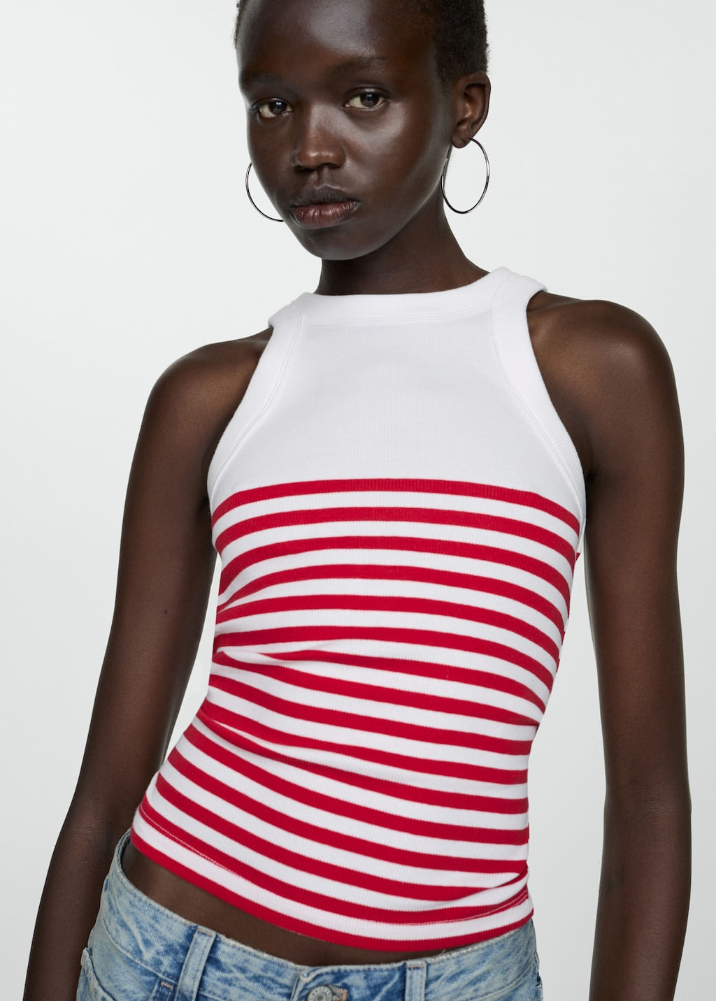 Top Roni para mujer color rojo - MNG Ecuador