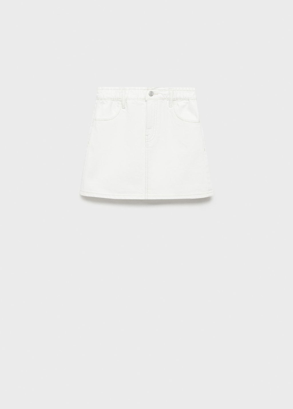 Falda Cindy8 blanco - MNG Ecuador